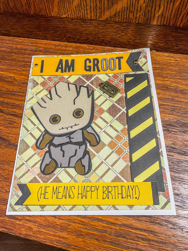 GROOT Birthday Card - Etsy