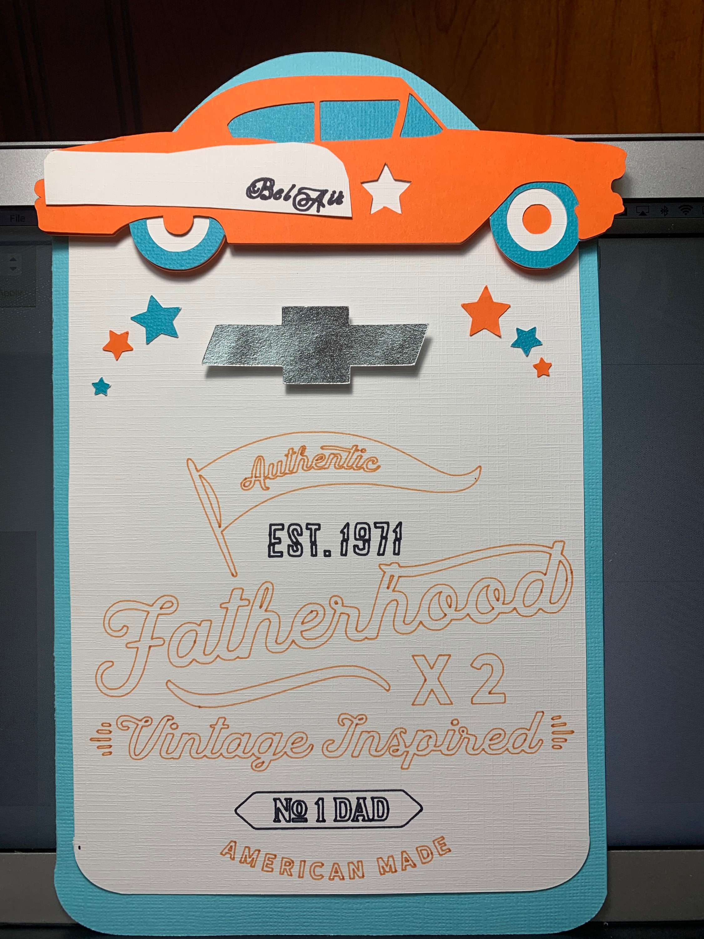 Antique '55 Chevy Card: Father's Day or Birthday - Etsy