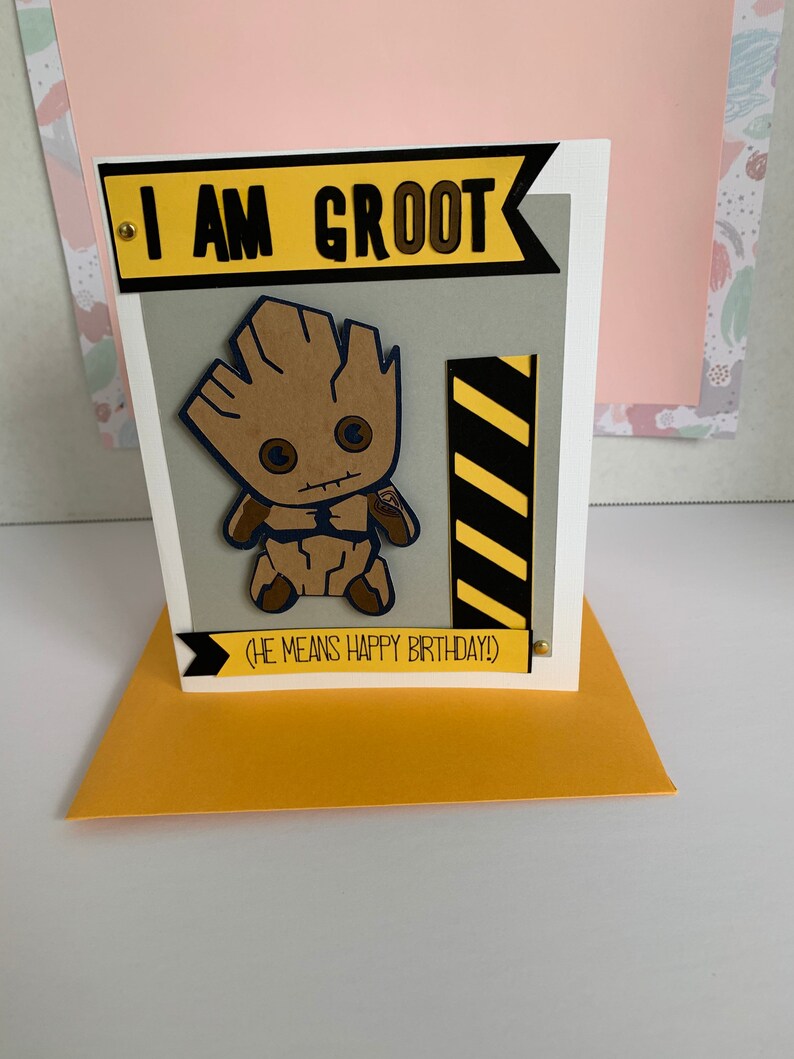 GROOT Birthday Card - Etsy