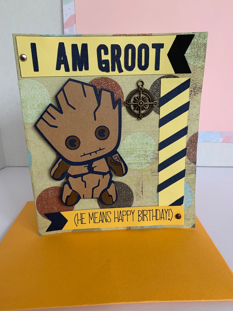 GROOT Birthday Card - Etsy