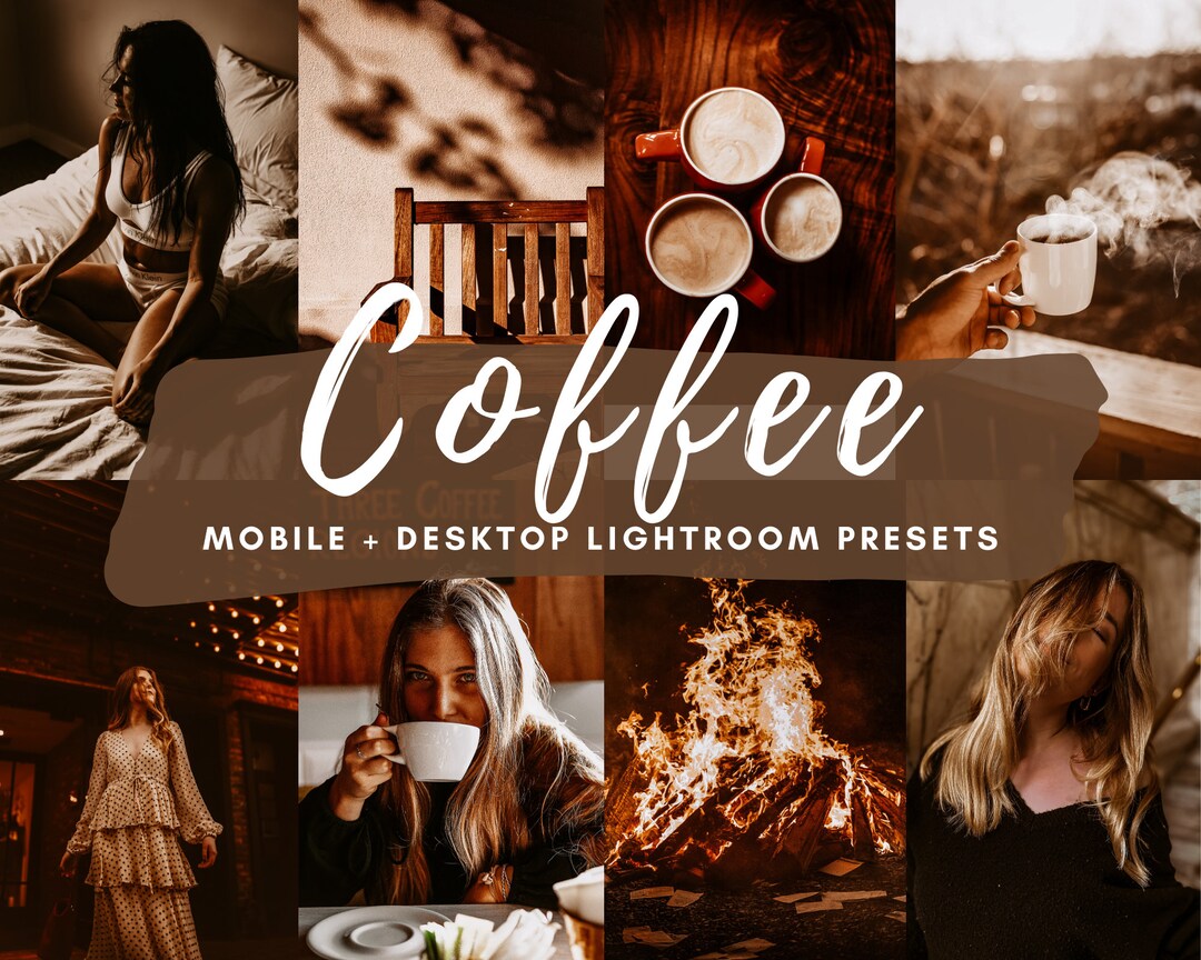 Coffee Lightroom Presets Pack Mobile and Desktop Presets - Etsy