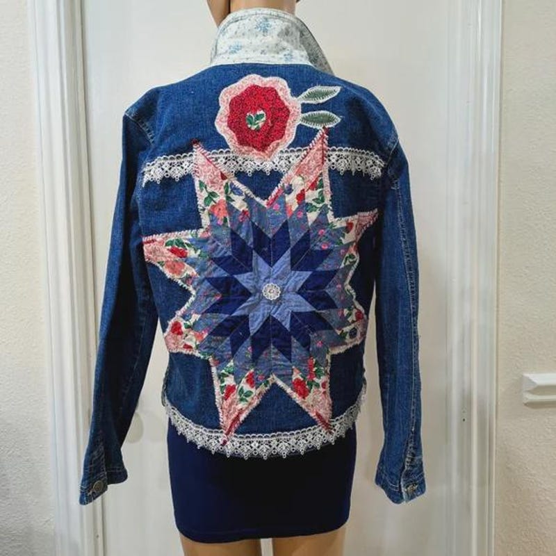 Blue Jean Applique - Etsy