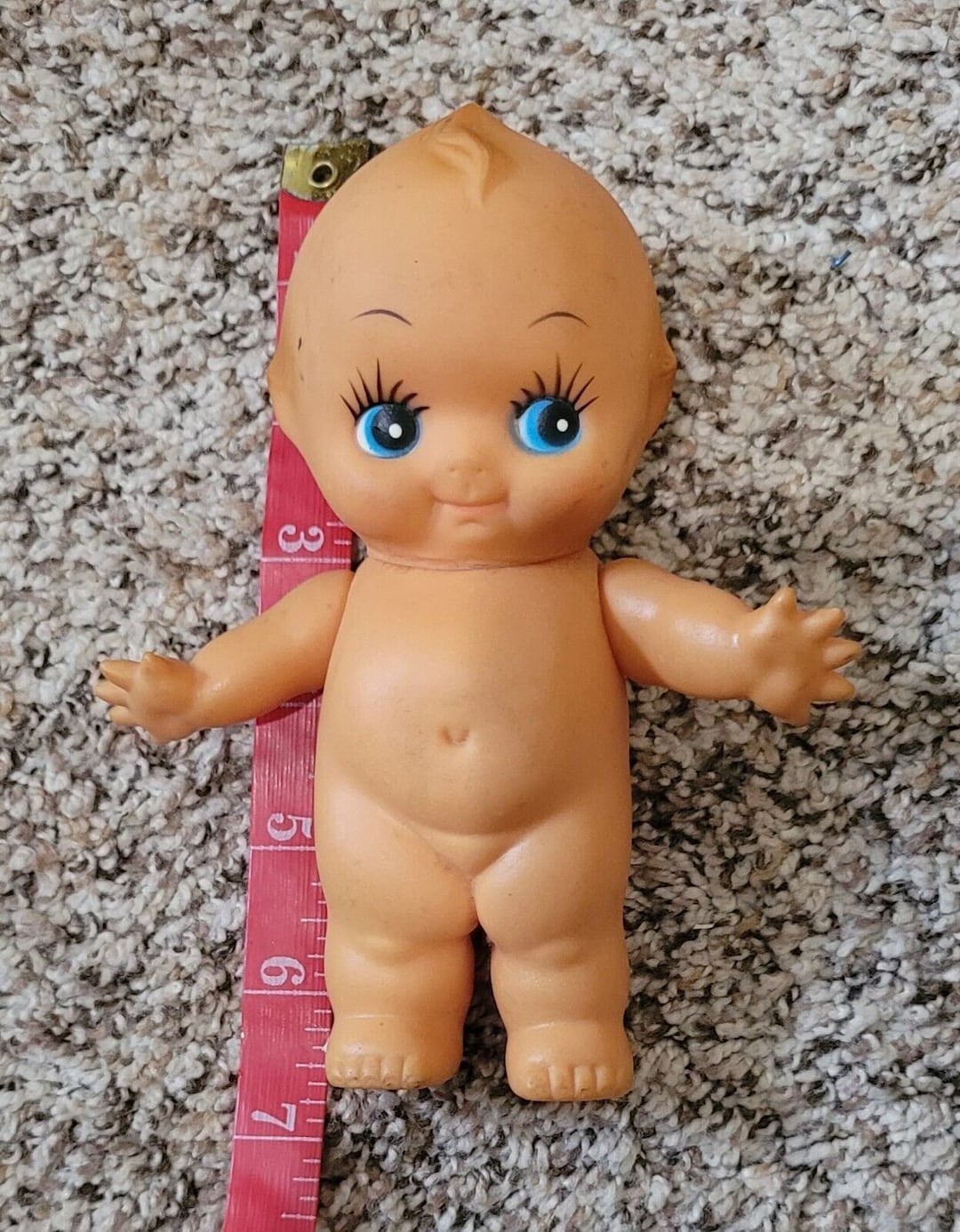 Vtg Cute 6.5 KEWPIE/CUPIE Doll Movable Head/arms Hard Rubber ...