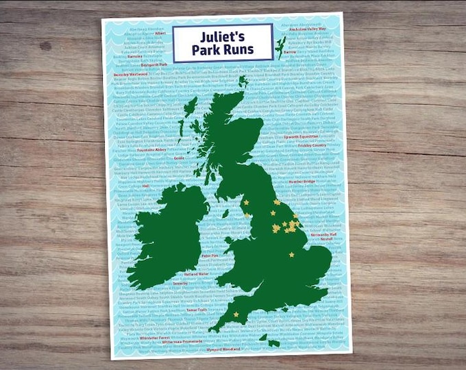 Parkrun Milestone Poster | Personalised Parkrun Gift | Parkrun Stats ...