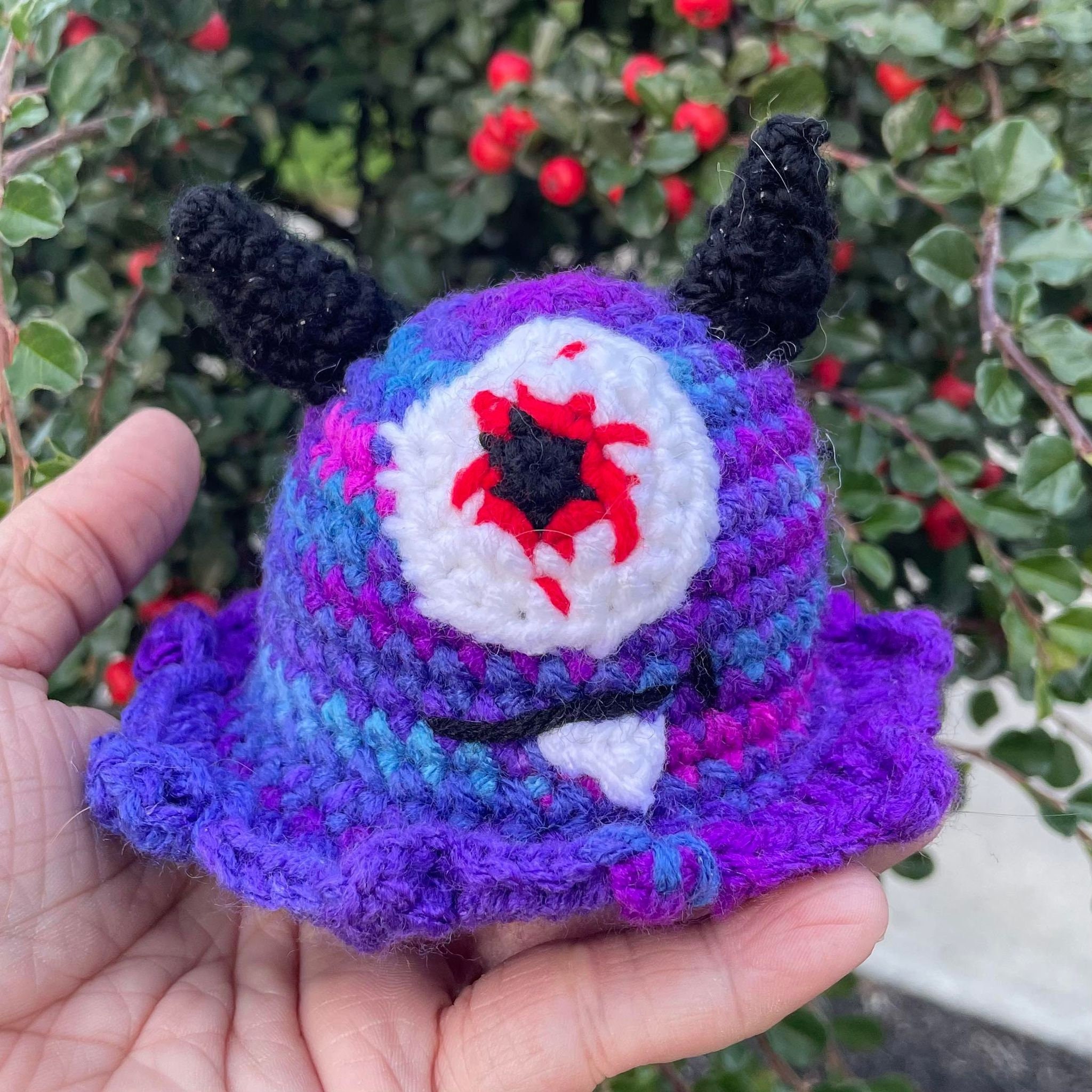 Crochet Cyclops Monster Amigurumi One Eyed Alien Purple - Etsy