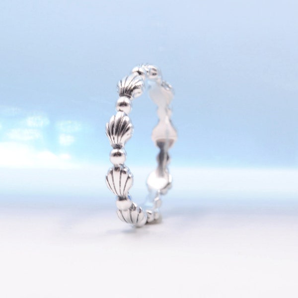 Silver Seashell Ring - Etsy