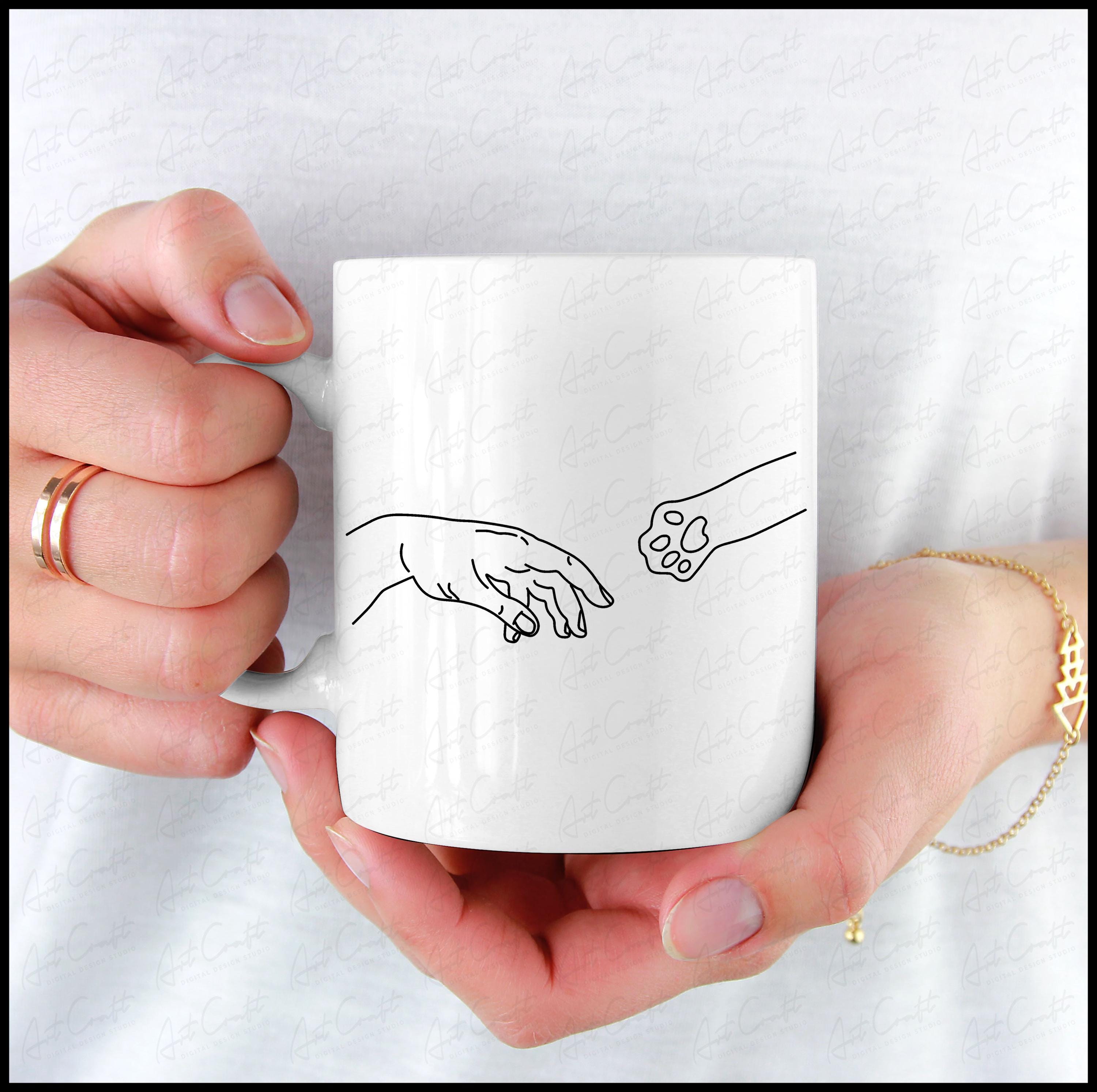 Creation of Adam Hand of Cat Paw Png Download - Etsy