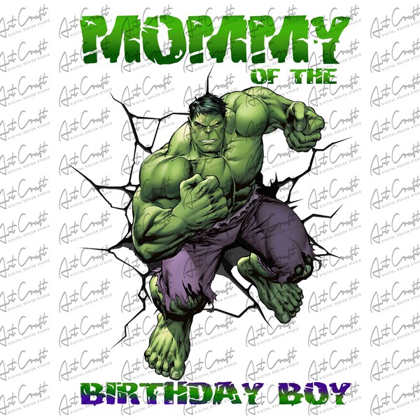 Birthday Boy Hulk Png - Etsy