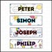 Doodle Name Label Tags: Editable Classroom Desk Plates (A4 Printable ...