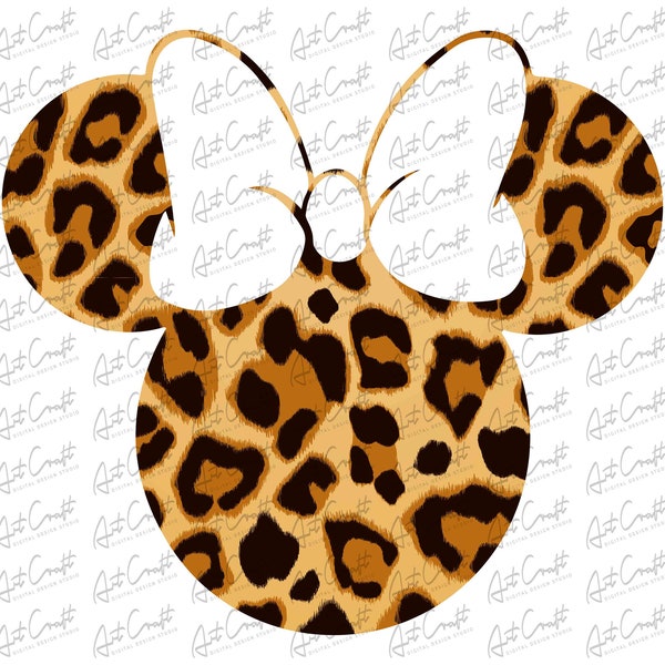 Leopard Minnie Mouse - Etsy