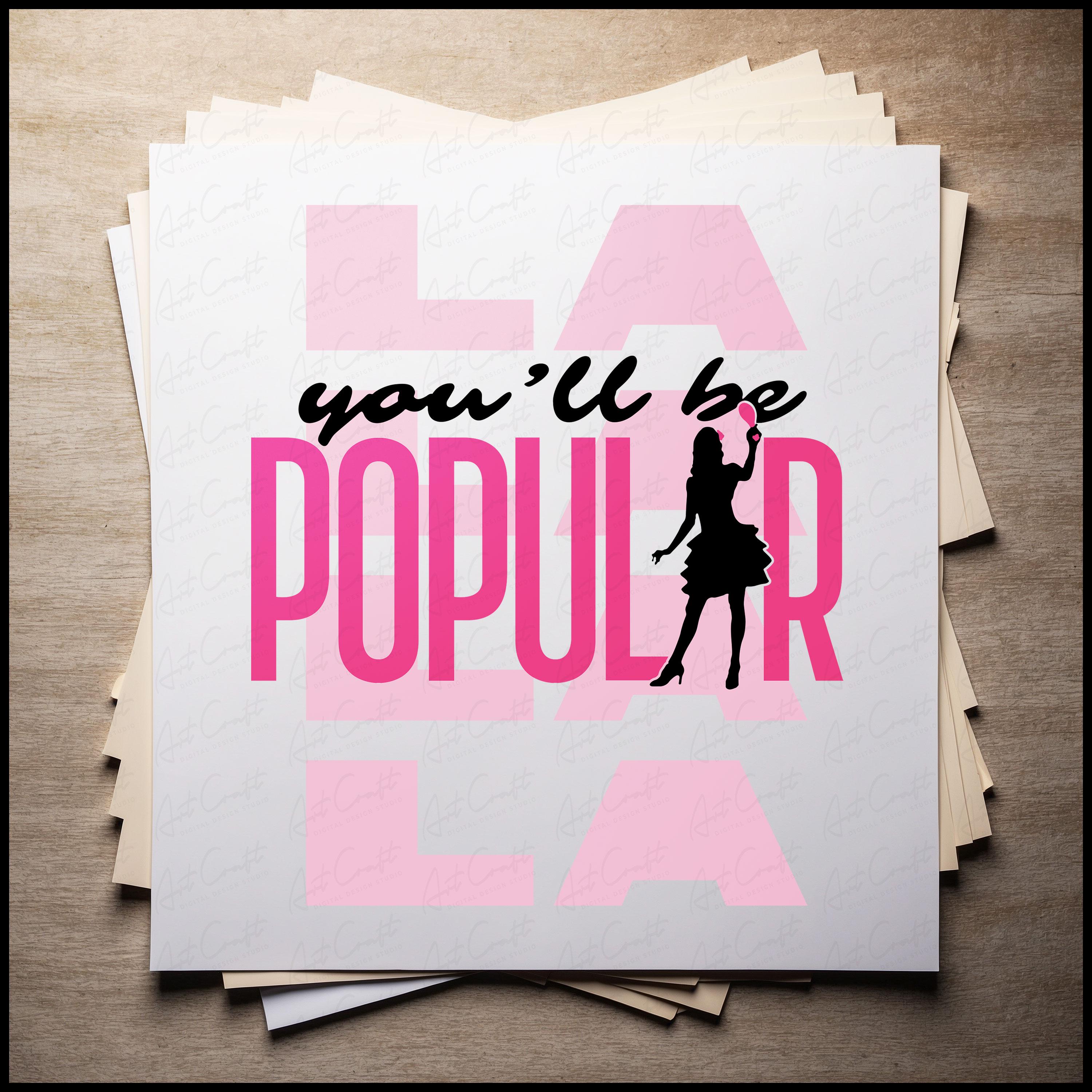 Wicked You'll Be Popular Png Download - Etsy