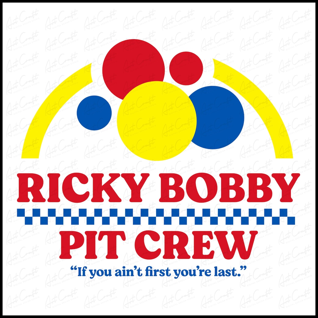 Pit Crew Ricky Bobby Digital Design Download - Etsy