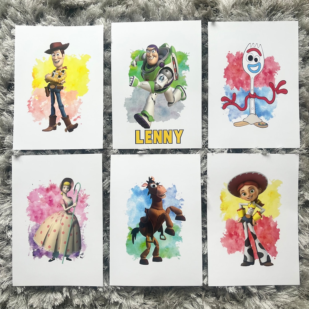 Toy Story Personalised Prints - A4 or A5 Size Available - Unframed - Etsy