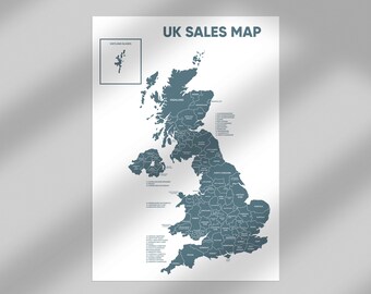 Small Business Map of Sales - Etsy UK