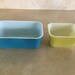 Vintage Pyrex Ovenware, Blue 61/0502, Yellow 501 B 1 1/2 Cup 23 - Etsy