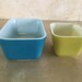 Vintage Pyrex Ovenware, Blue 61/0502, Yellow 501 B 1 1/2 Cup 23 - Etsy