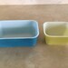 Vintage Pyrex Ovenware, Blue 61/0502, Yellow 501 B 1 1/2 Cup 23 - Etsy