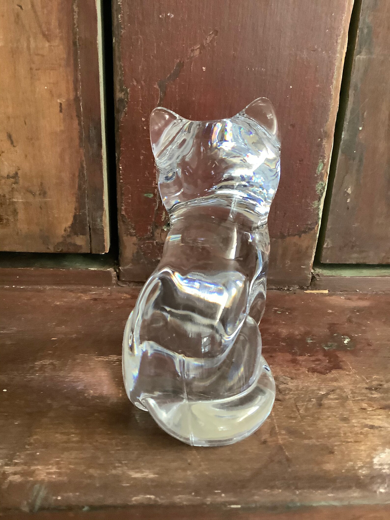 Vintage Princess House Lead Crystal Cat Figurine / Cat Lovers | Etsy