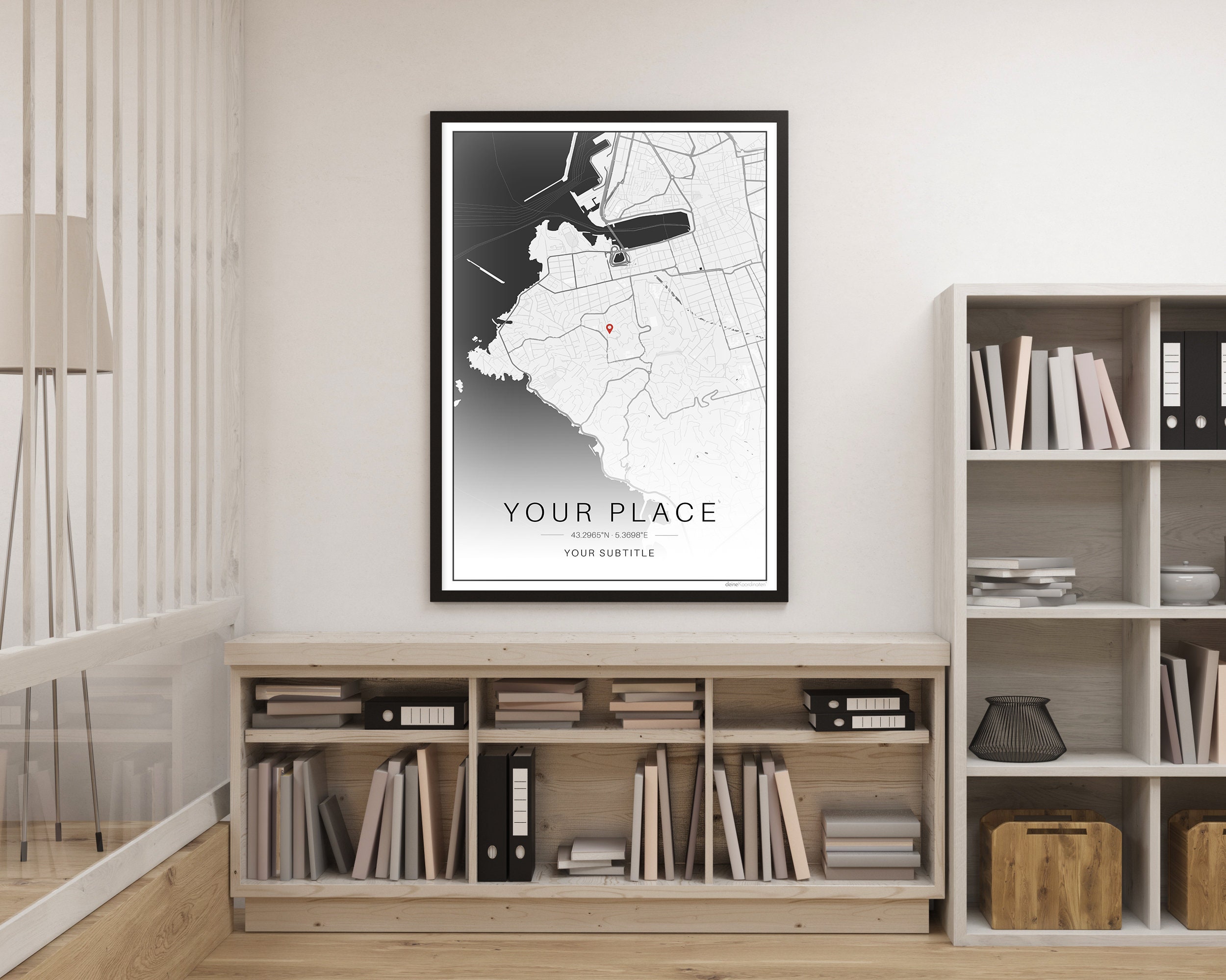 Poster Customizable Place With Coordinates/coordinates Posters ...