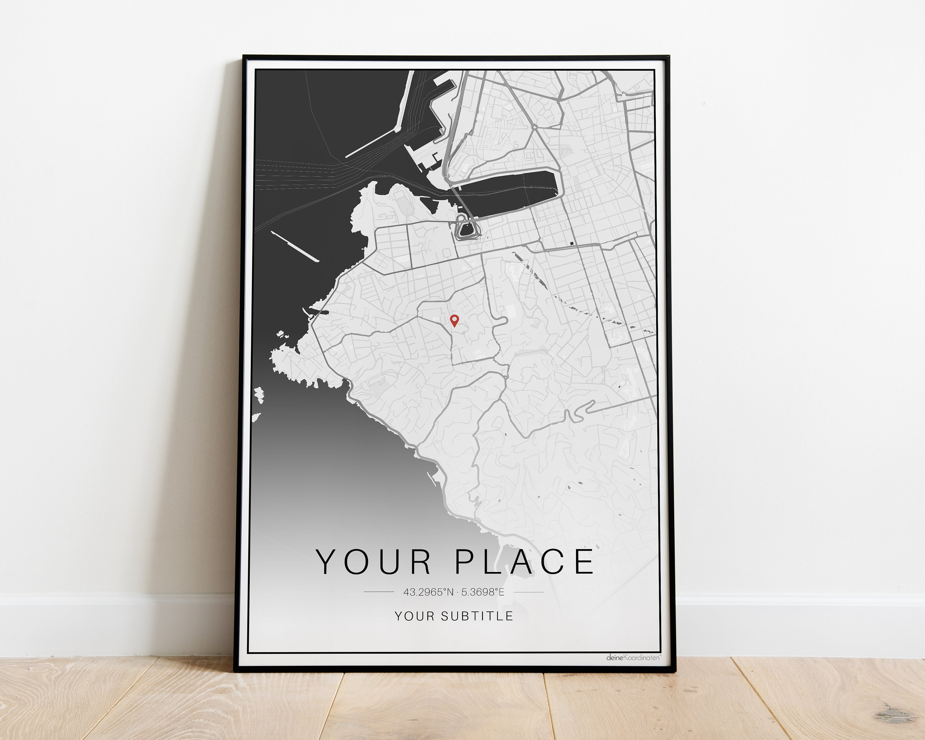 Poster Customizable Place With Coordinates/coordinates Posters ...