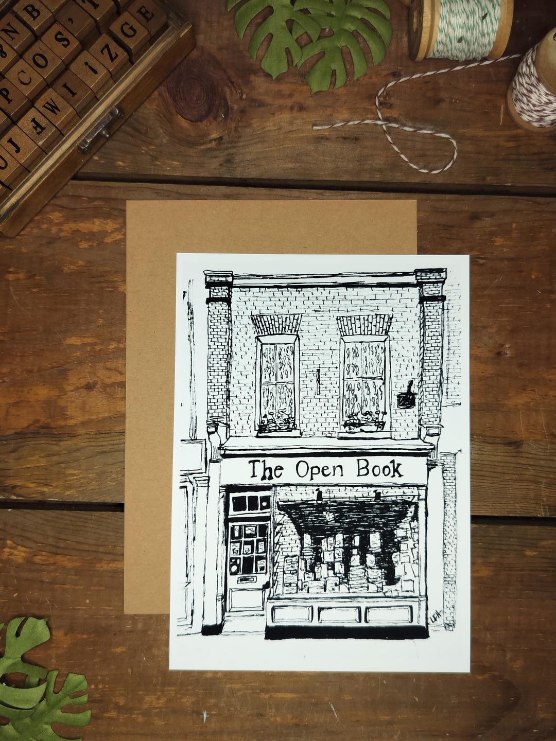 Bookstore | Art Print | Original Drawing | London Art | the Open Book ...