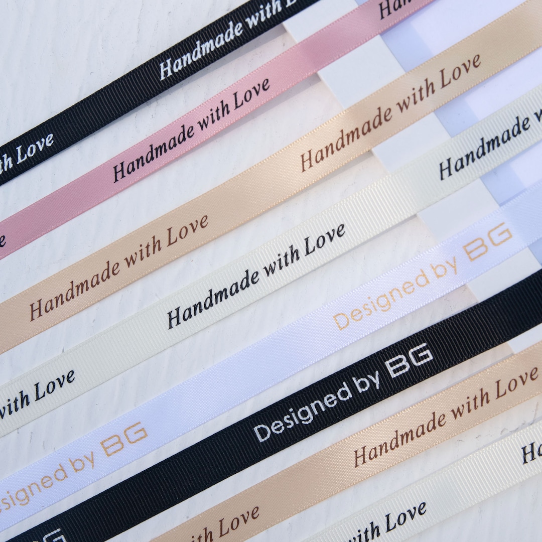 Custom Logo Ribbon: Personalized Satin Ribbon, 100 Yards - Etsy