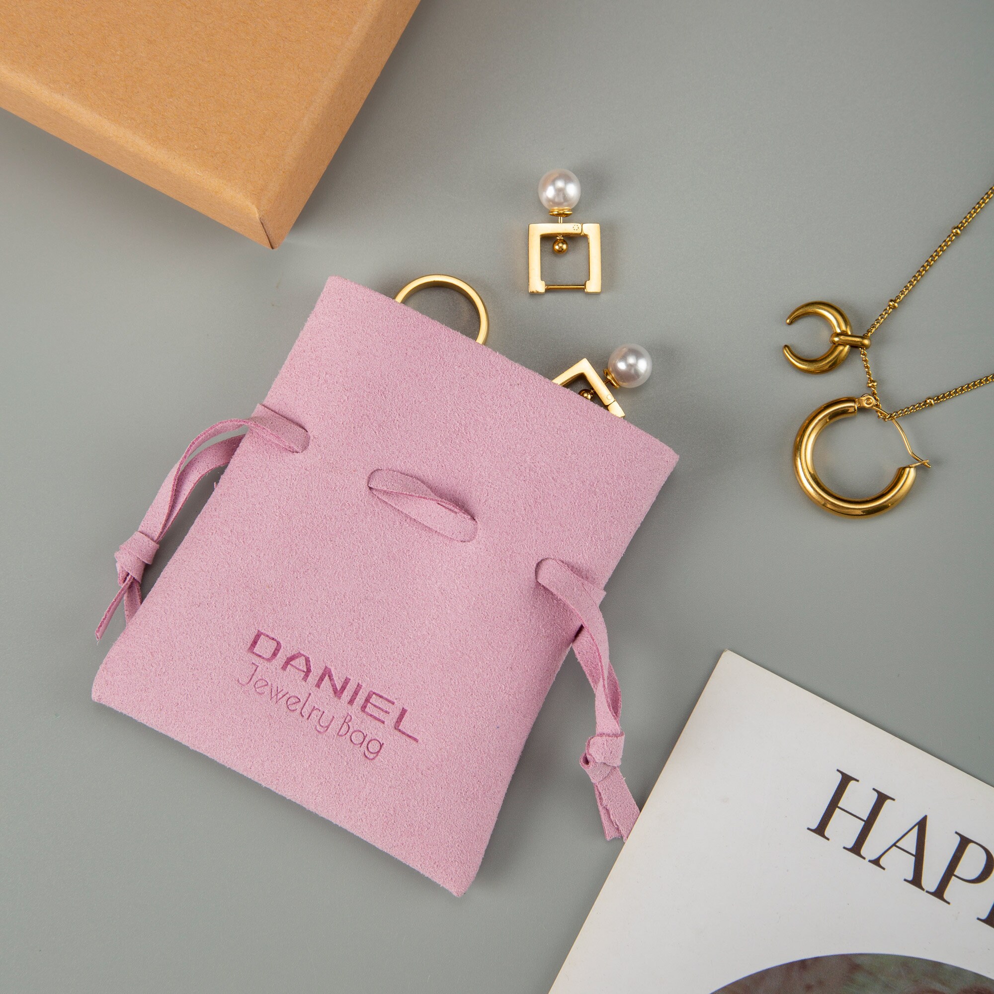 Personalized jewelry packaging pouch with custom logo envelope | Etsy