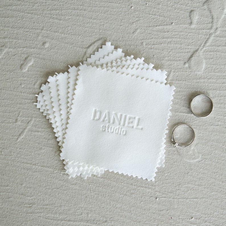 100pcs Personalized Polishing Cloths Custom Jewelry Cleaning - Etsy