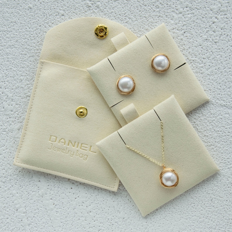 50pcs Customized Jewelry Pouch With Earrings Insert - Etsy