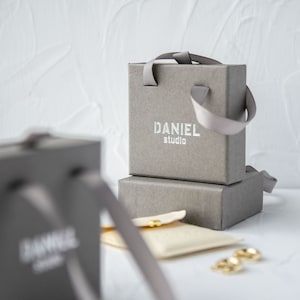 50 Personalized Jewelry Packaging Boxes: Custom Logo Keepsake Gift Box ...