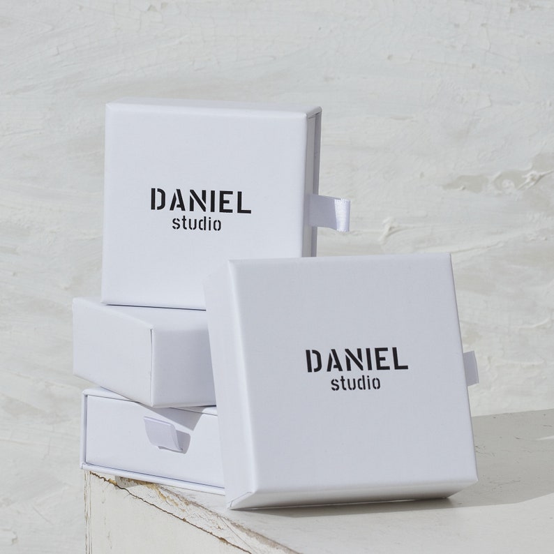 50pcs Personalized White Box With Black Custom Logo Drawer - Etsy
