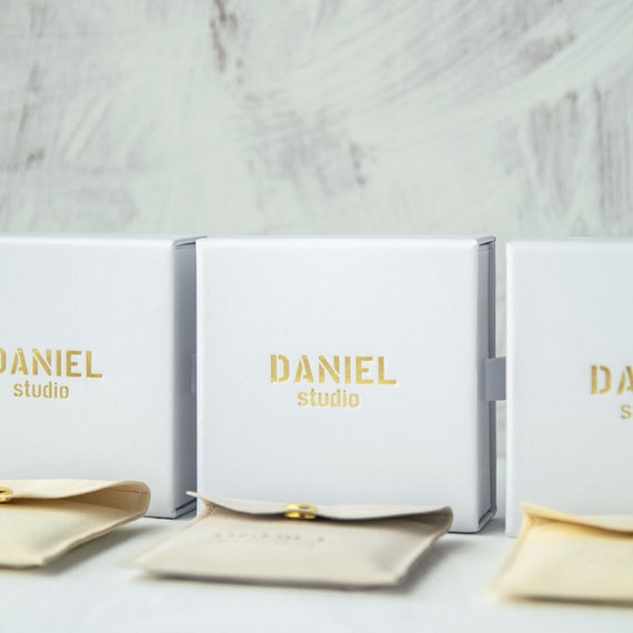 50pcs Personalized White Box With Black Custom Logo Drawer - Etsy