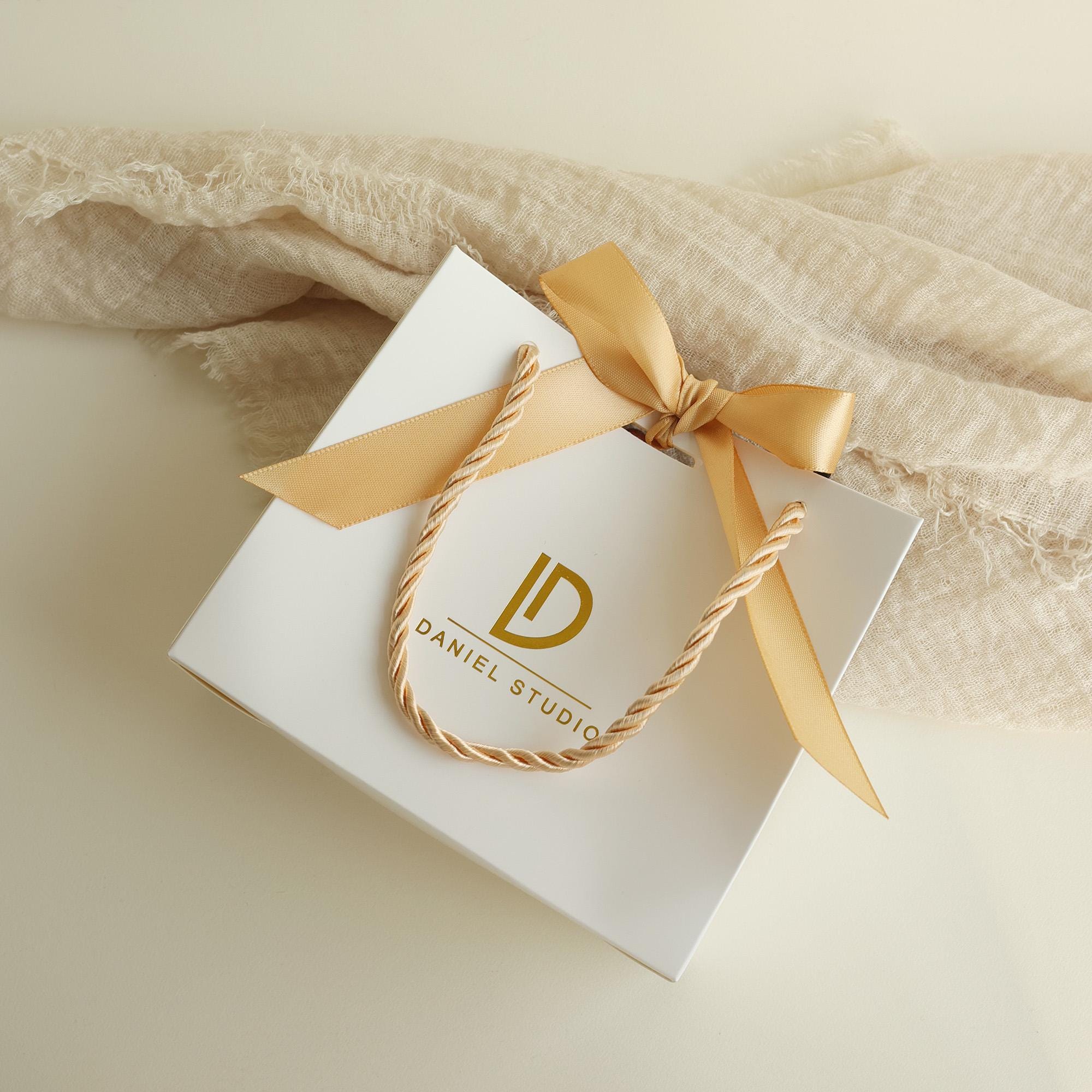 50 Personalized Logo Paper Bags: Custom Tote Gift Bags - Etsy