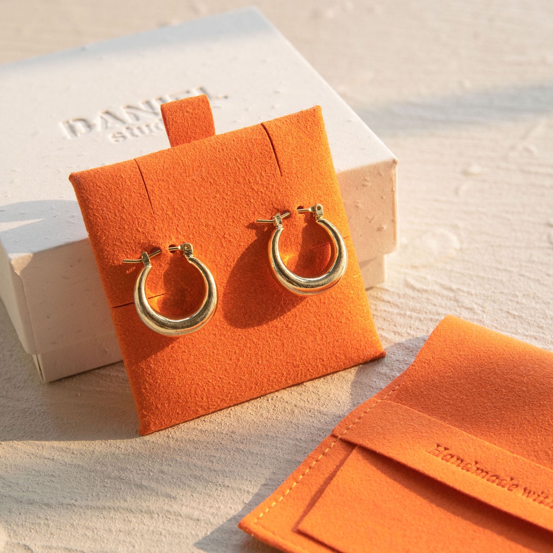 50 Set Custom Jewelry Package Pouch Bag With Insert Pad, Debossed ...