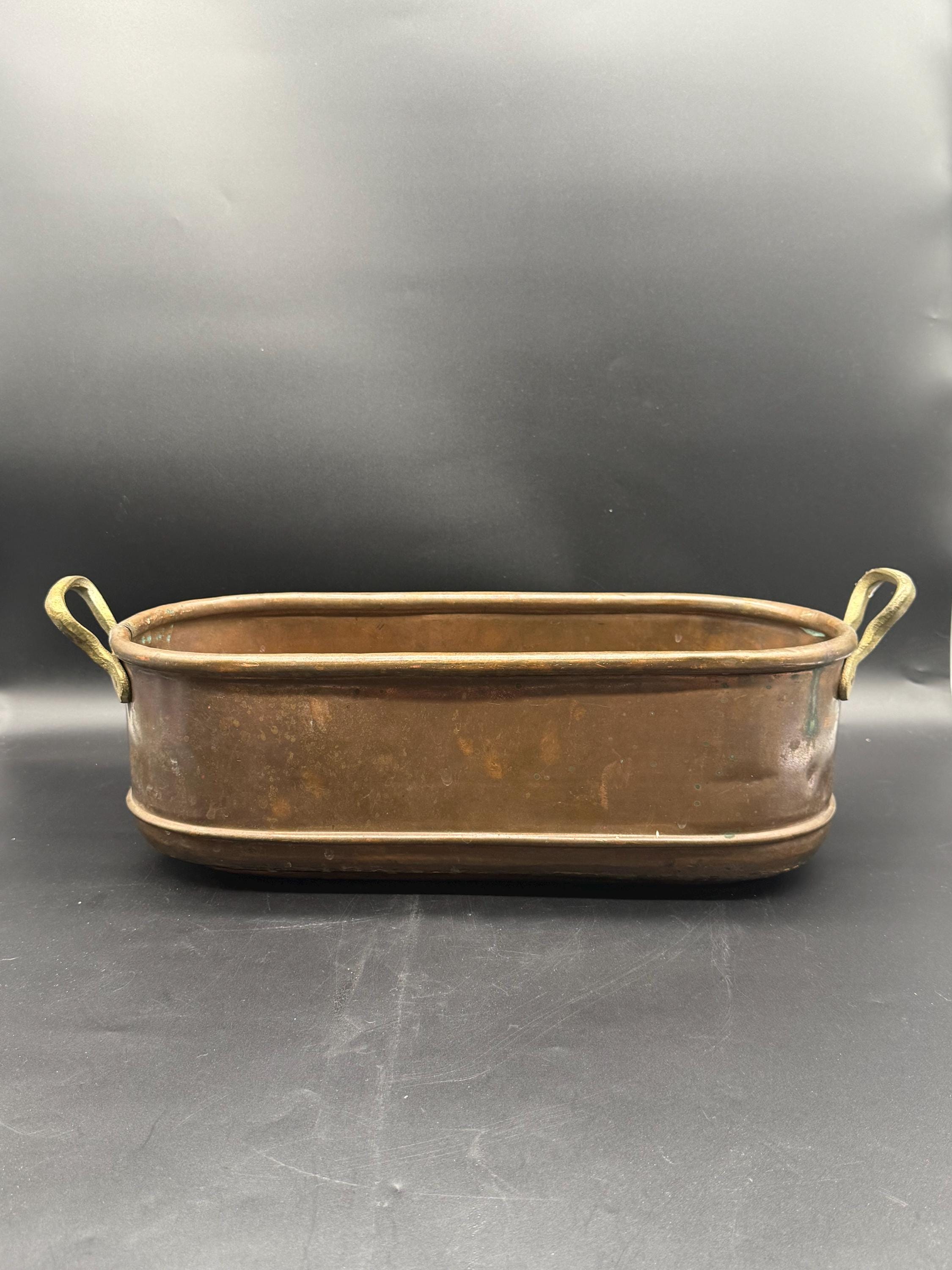 Rustic Vintage Copper Large Planter Old World - Etsy
