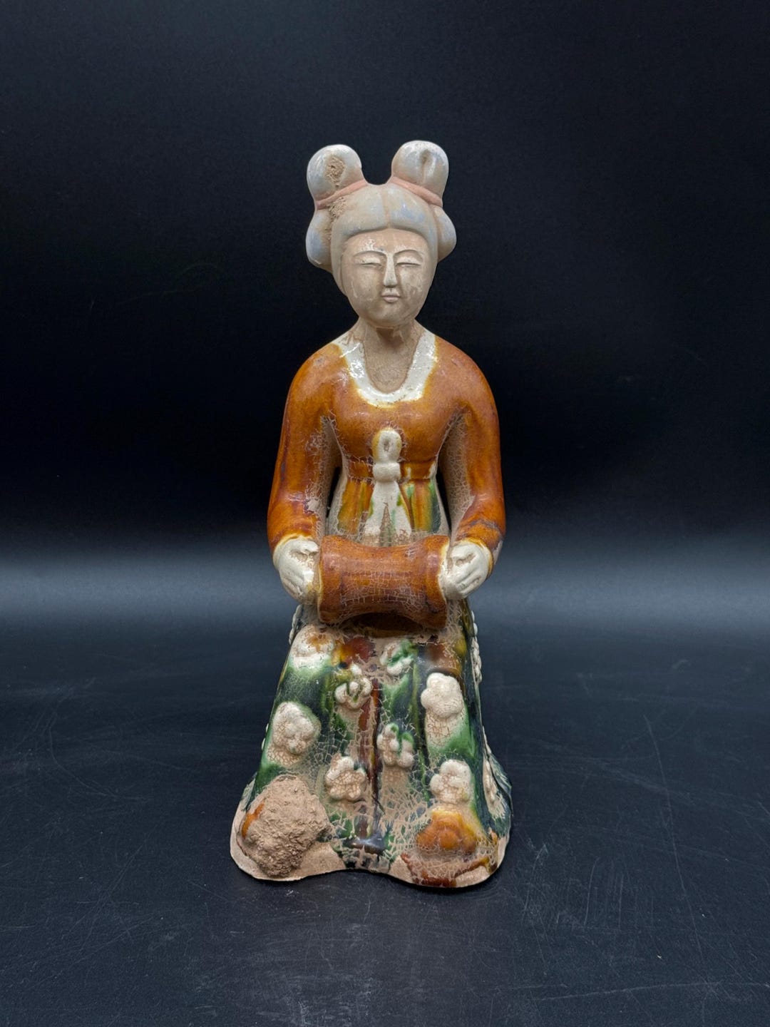 Chinese Court Lady Asian Statue Tang Dynasty Style Sculpture Sancai ...
