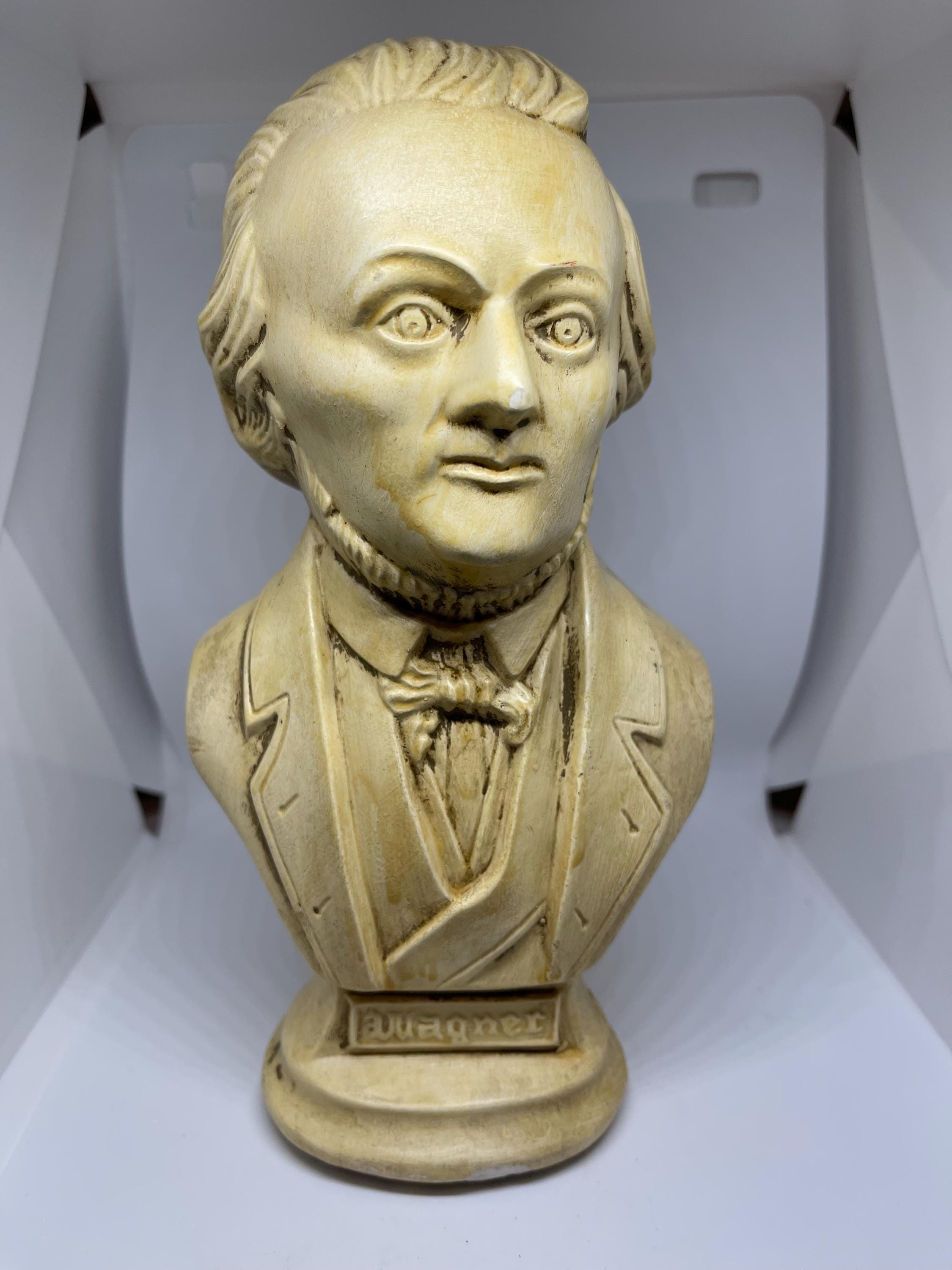 Vintage Wagner Music Composer Bust Statue Art Sculpture 8.5" Tall - Etsy
