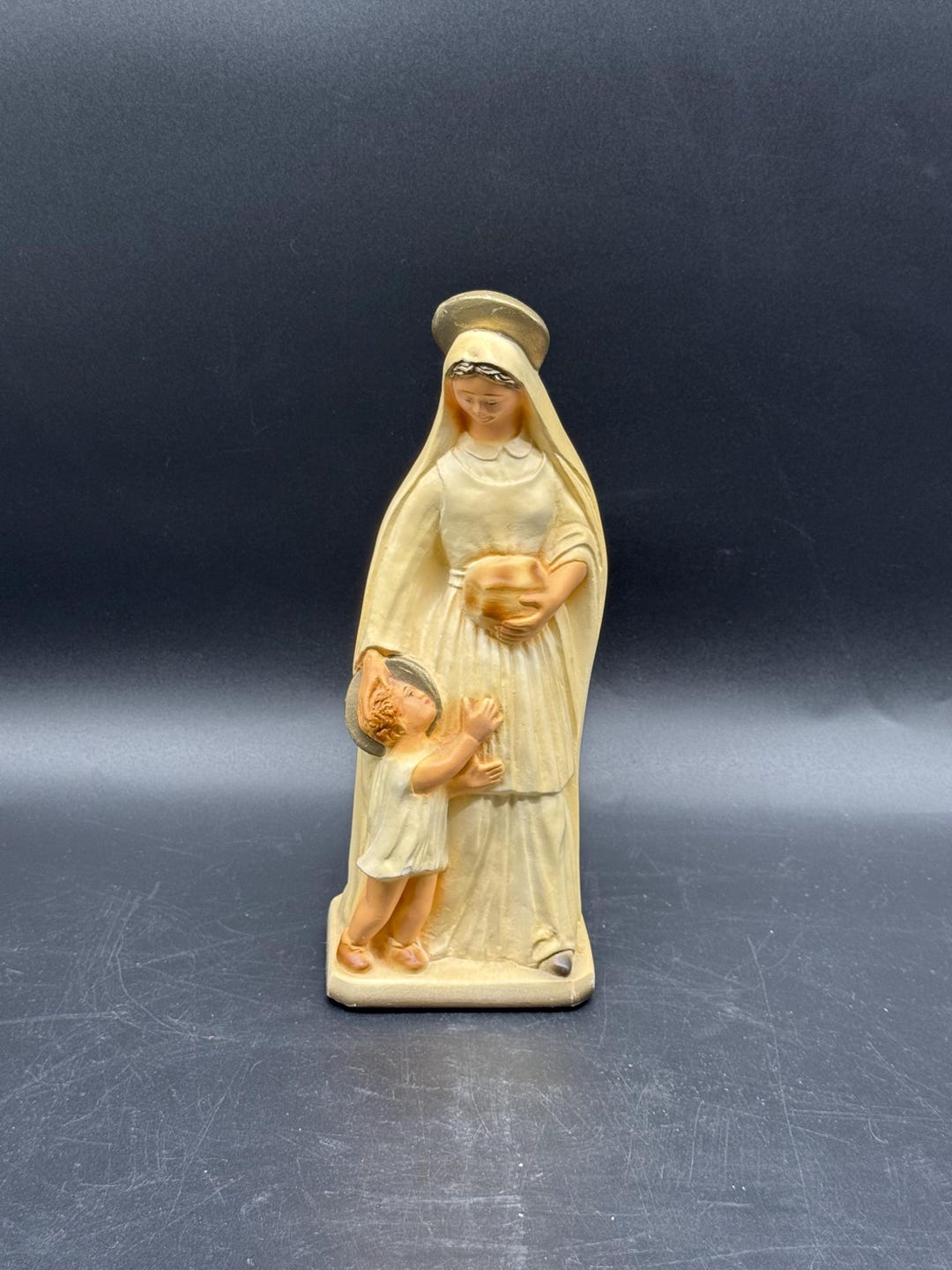 50s Chalkware Kitchen Madonna Statue Mother Mary and Child Jesus 10 ...