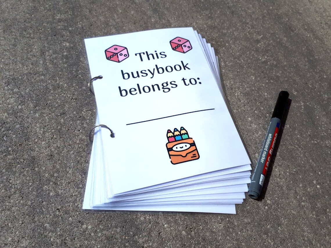 Dry-erase Busy Book - Etsy