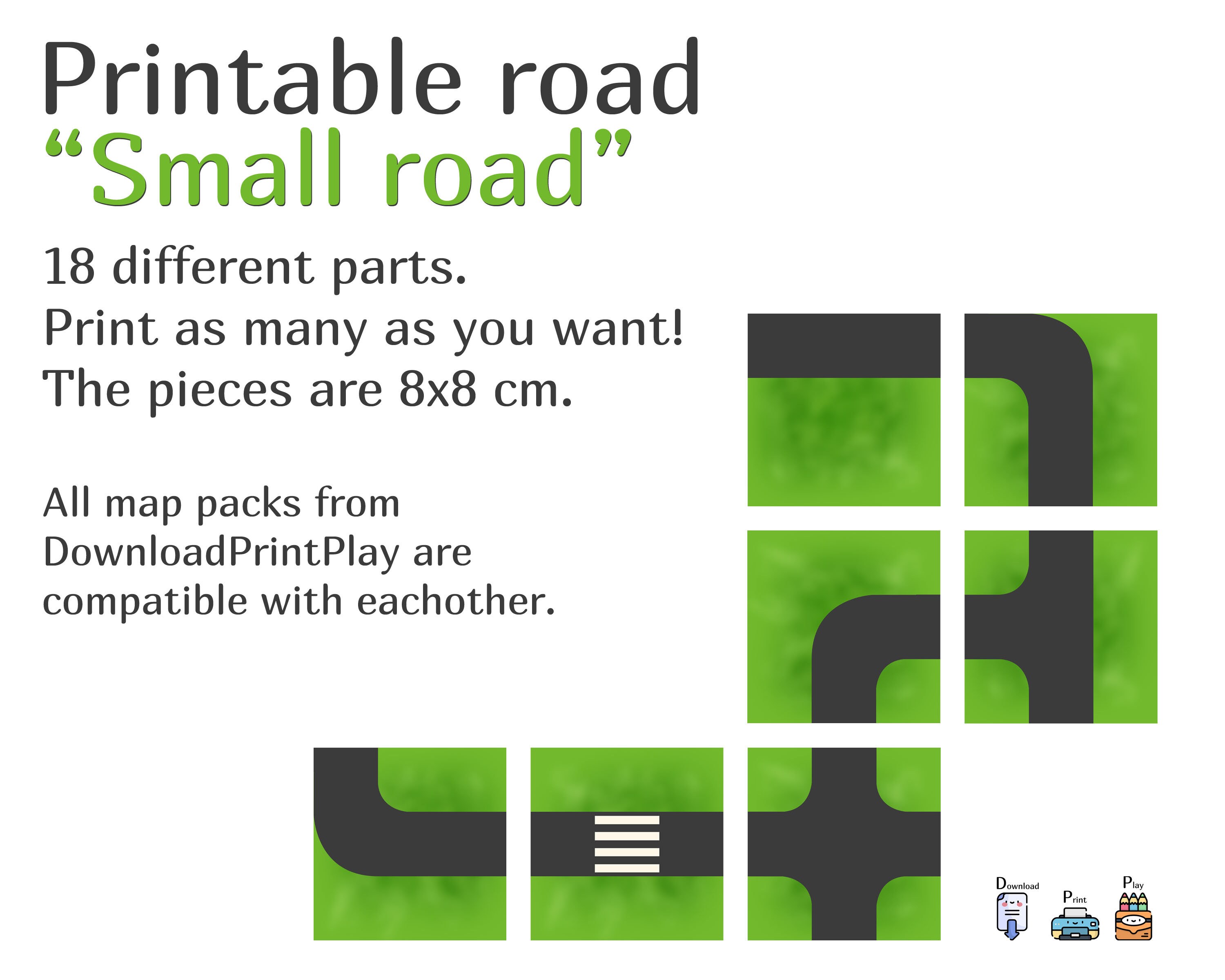 Printable Road: "small Road" Pack - Etsy