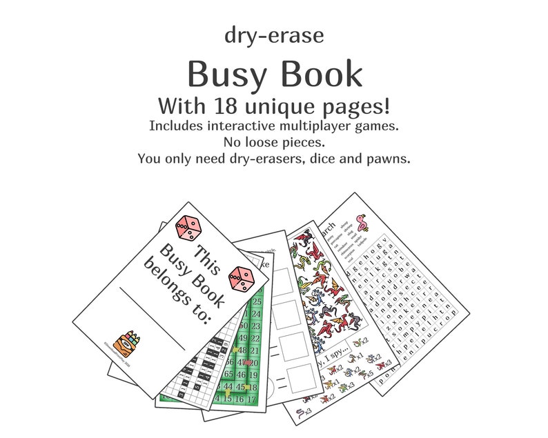 Dry-erase Busy Book - Etsy