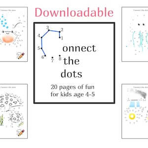 Connect the Dots Age 4-5 - Etsy