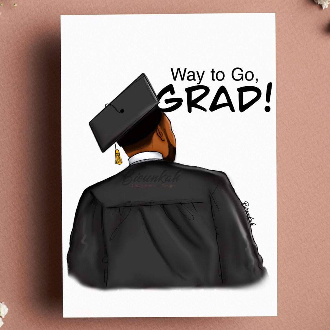 African American Graduation Card Personalizable Congrats - Etsy