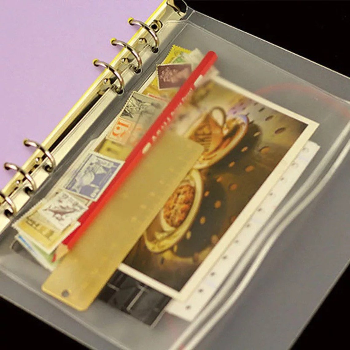 5pcs A5 A6 A7 Clear File Storage Pouches Envelopes Zip Lock | Etsy