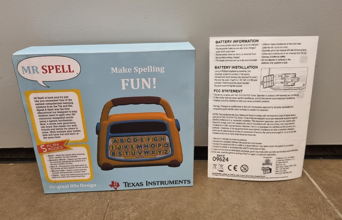Toy Story Mr Spell Box and Instruction Manual - Etsy