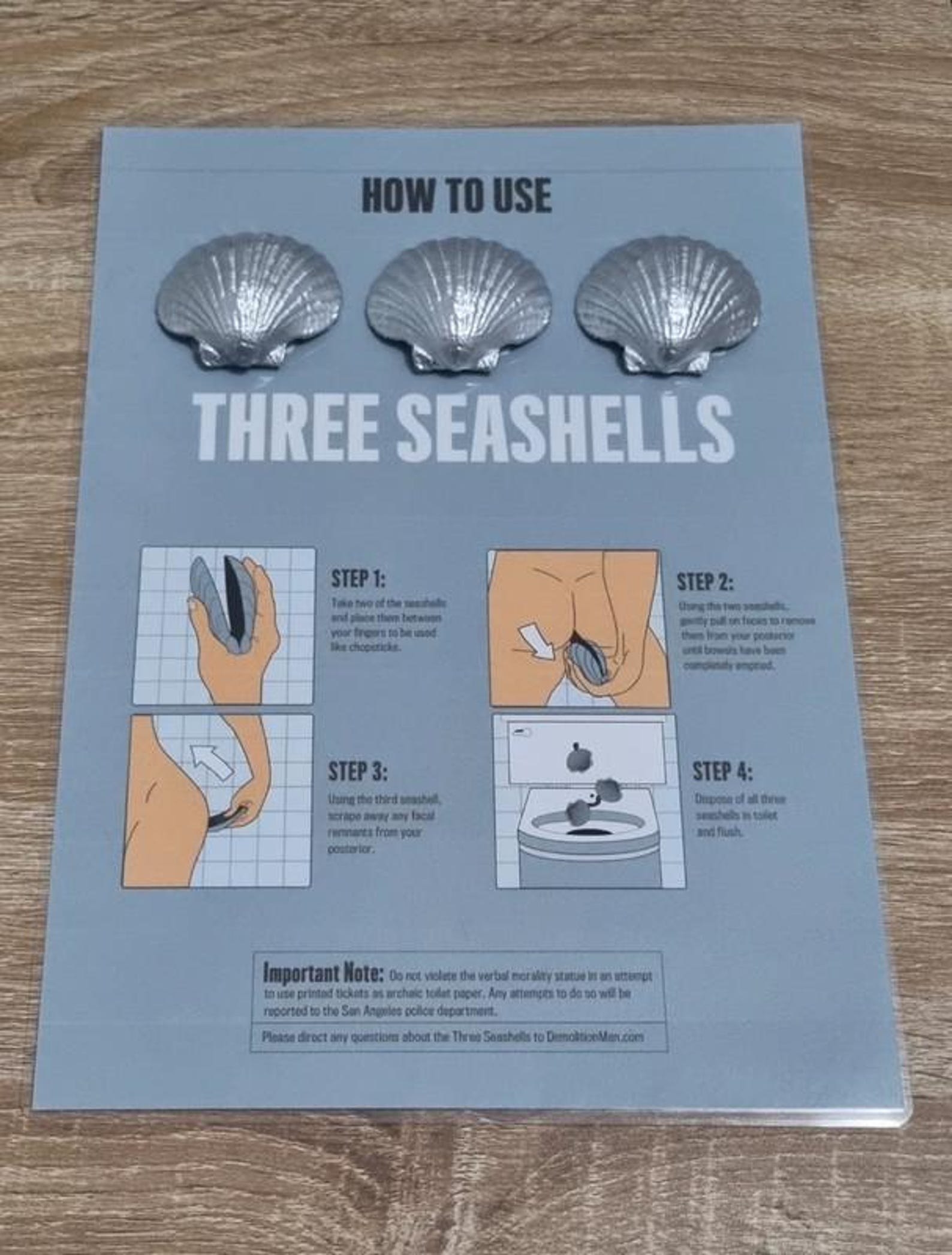 3 Seashells Demolition Man - Etsy