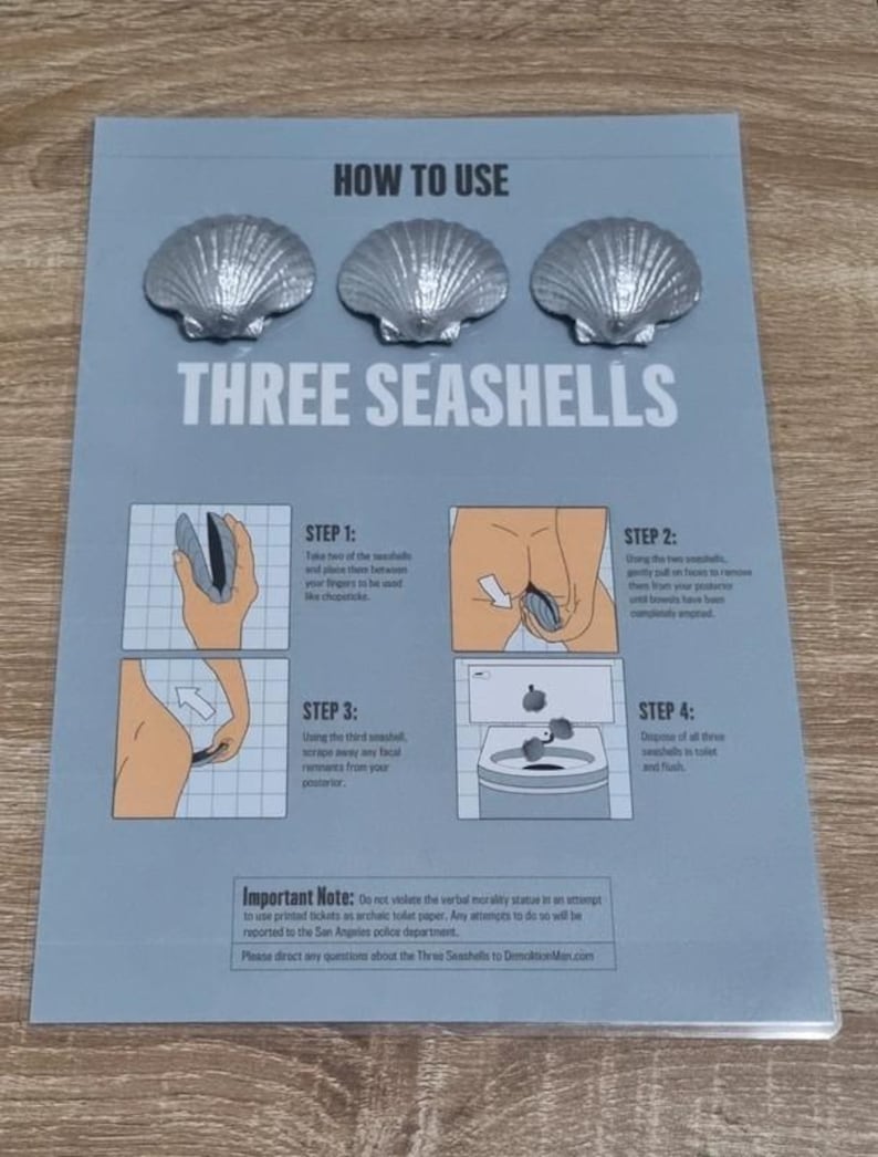 3 Seashells Demolition Man - Etsy
