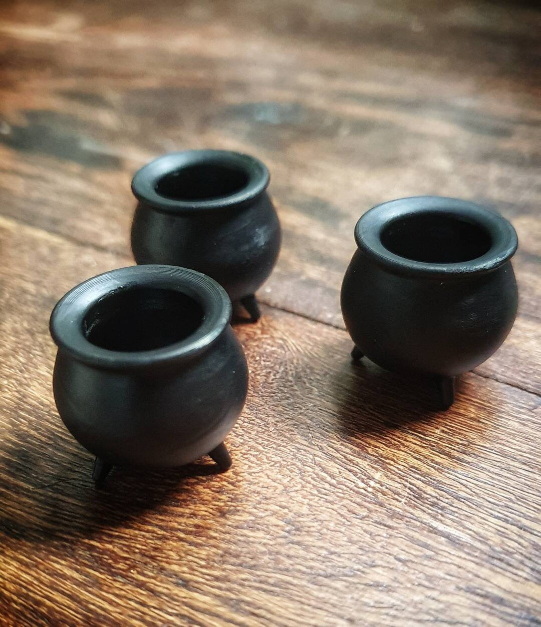 3 Magical Cauldrons Miniature Scale 1/12 Dollhouse Diorama DIY Booknook ...