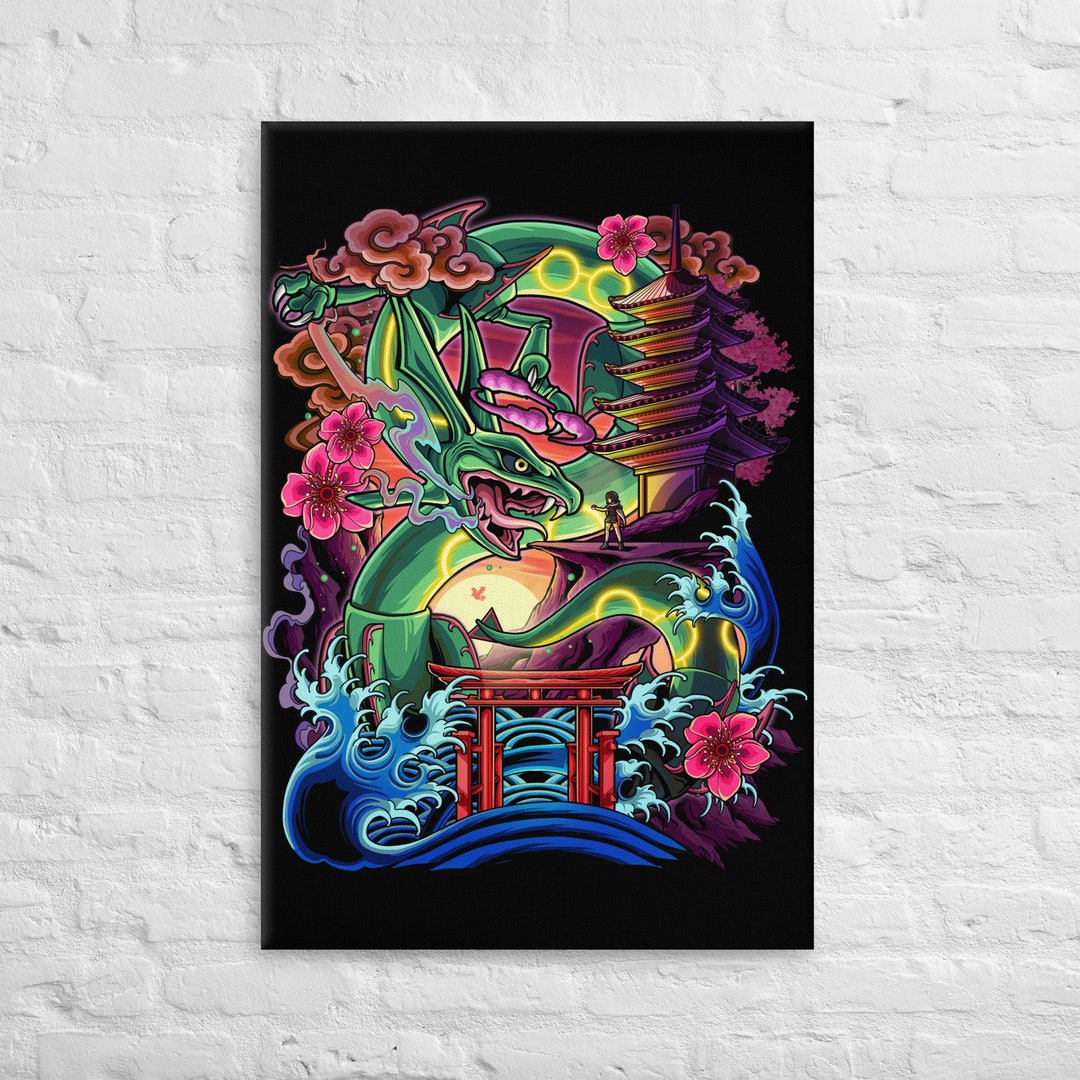 Rayquaza VMAX - Canvas - Etsy