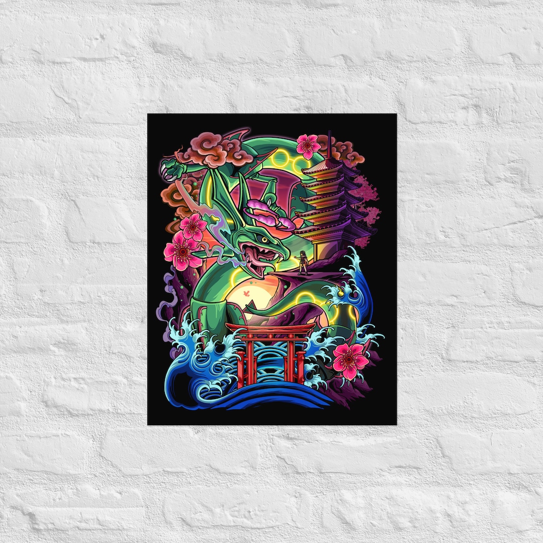 Rayquaza VMAX - Print - Etsy